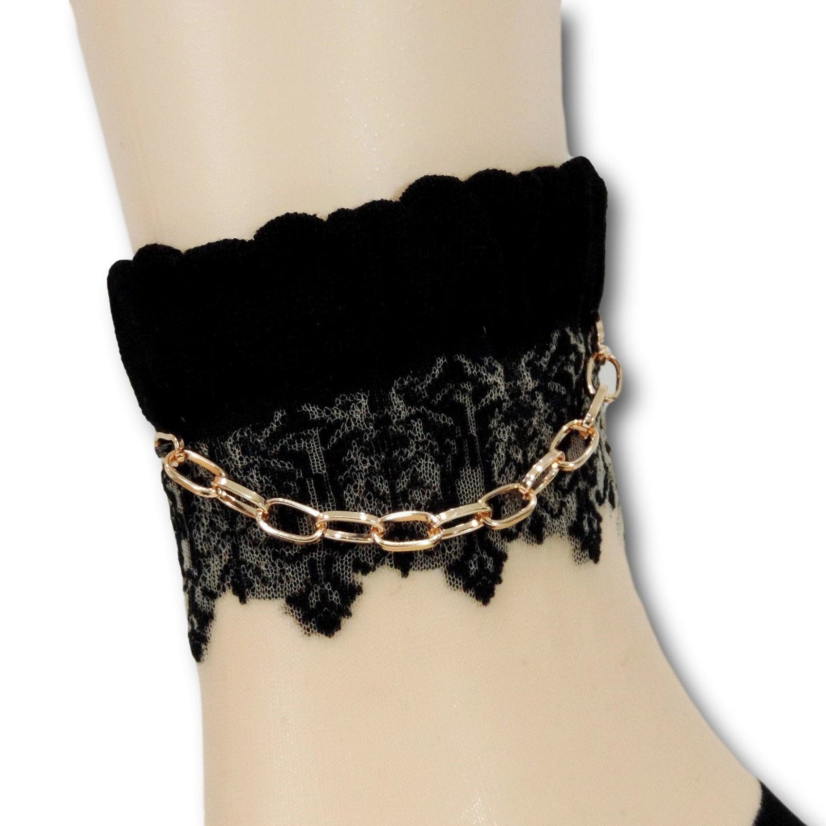 Women Hip Hop Socks/Hand Chain Work/Chain Socks/Glitter | Etsy