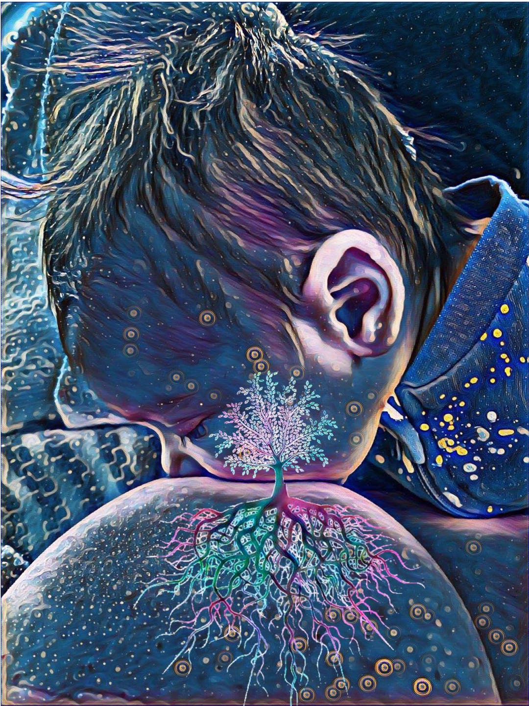 Breastfeeding Tree of Life Photo Digital Images Baby Keepsake Nursing ...