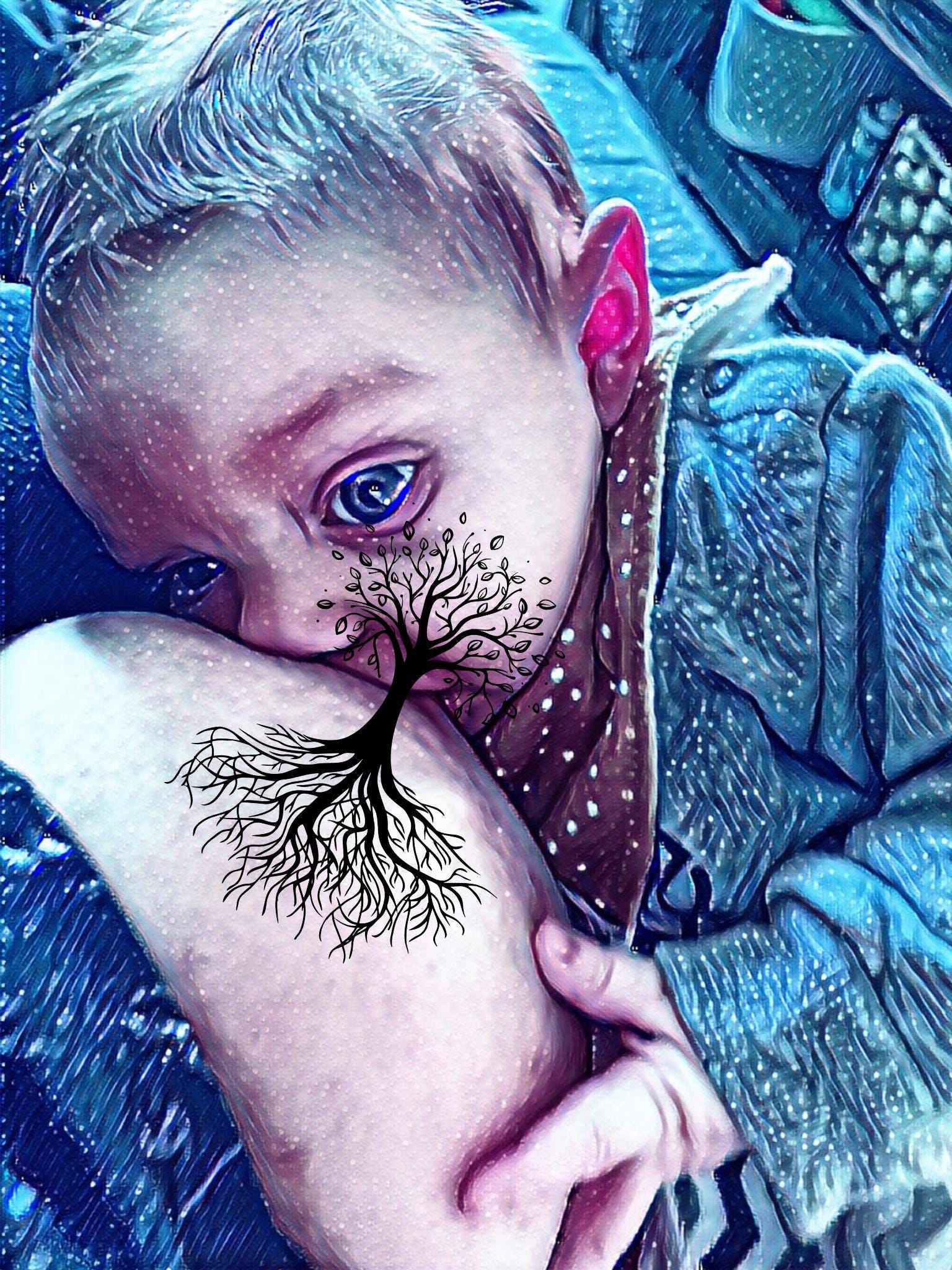 2x Breastfeeding Tree of Life Photos Digital Images Baby Keepsake ...