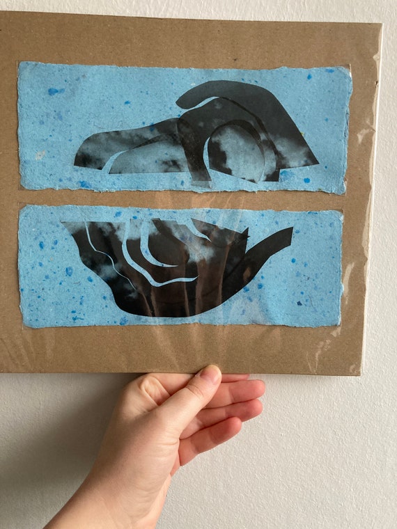 Paper Tense Murmur A4 collage handmade paper and screentones Mixed ...