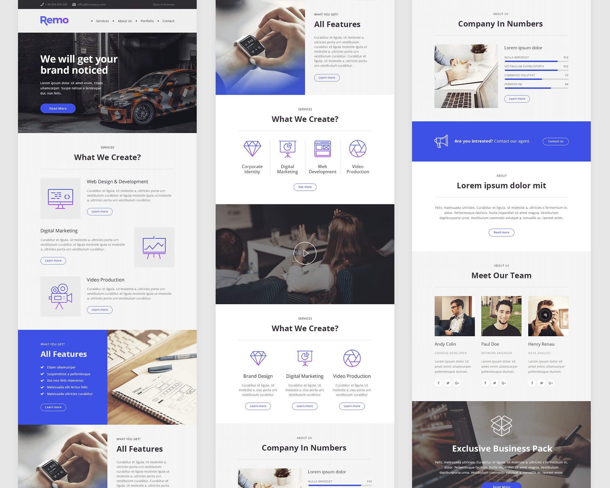 Remo Email Newsletter Template, PSD File - Etsy