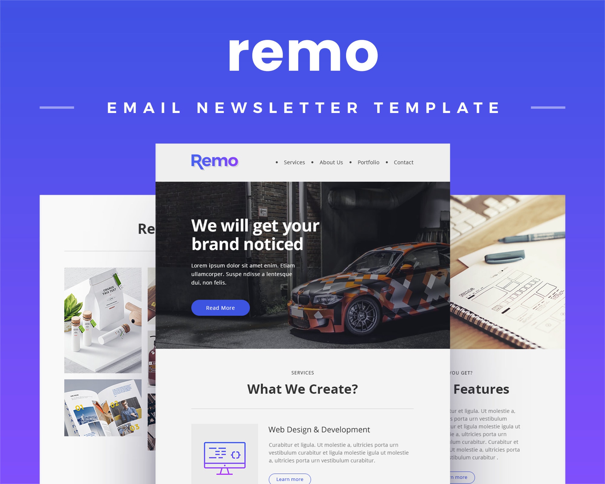 Remo - Email Newsletter Template, PSD File - Etsy