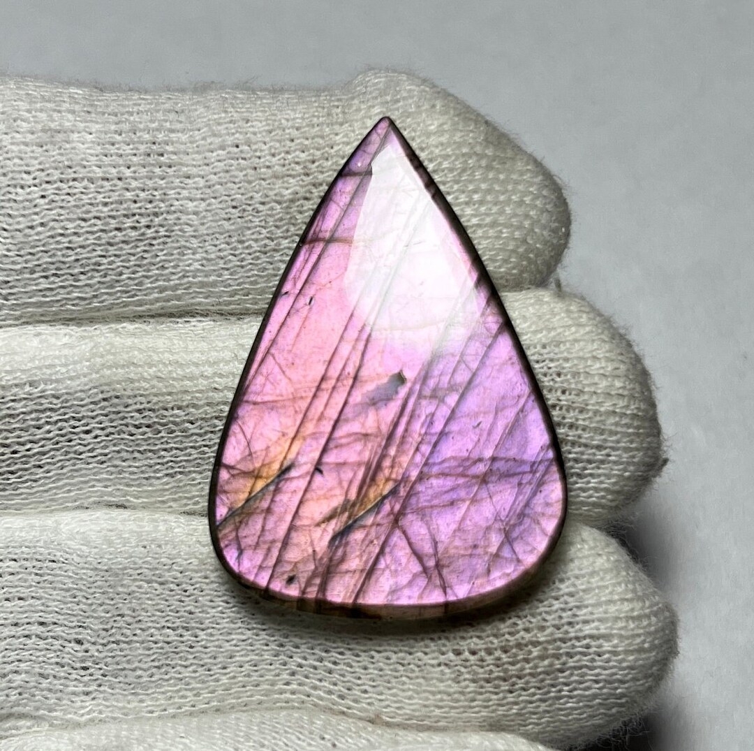 Top Quality Natural Purple and Teal Flash Labradorite Cabochon Wire ...