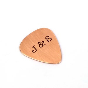 Set 3 Copper Brass Aluminum Guitar Picks Personalized Custom Engraved ...
