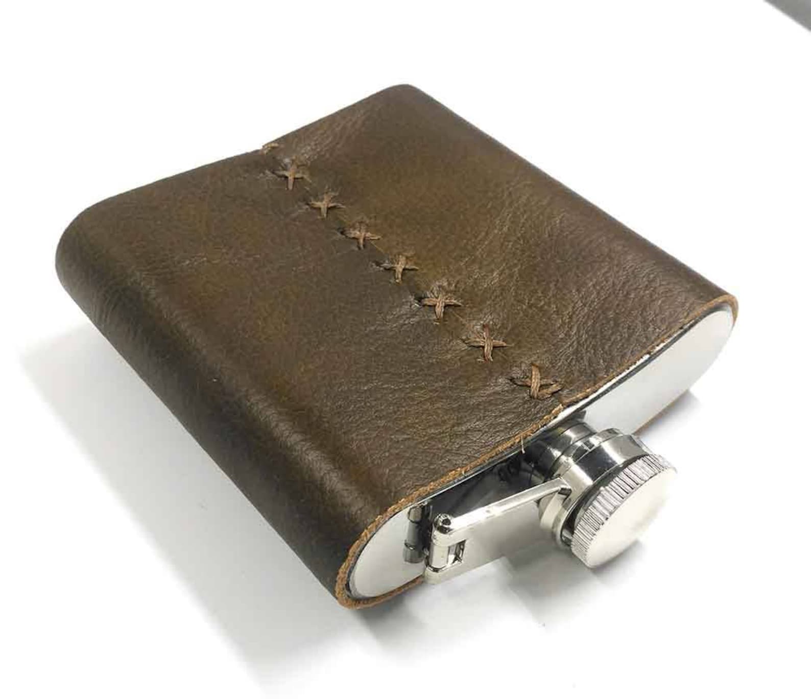 Personalized Real Leather Handmade Flask Groomsmen Flask Gifts - Etsy