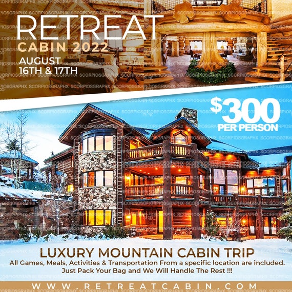 Cabin Flyer Template Cabin Instagram Flyer Cabin Trip Social - Etsy