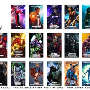 DC Comics Superhero Tarot Deck (digital Download) - Etsy
