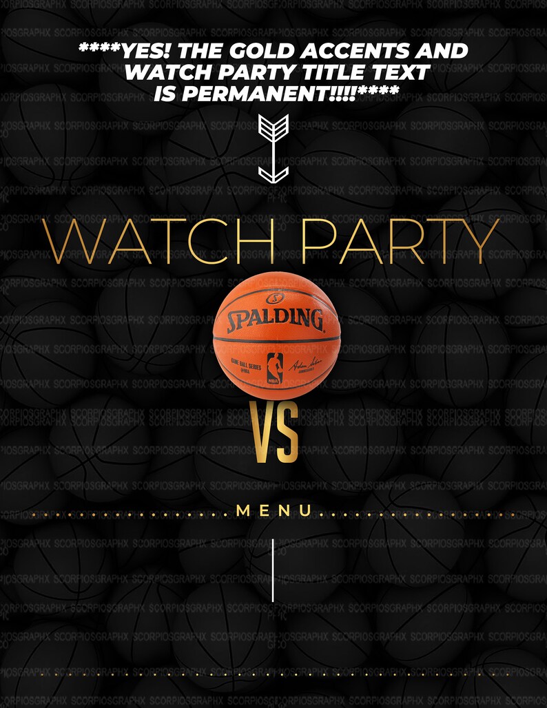 Playoff Basketball Menu Flyer Template Canva Flyer DIY - Etsy
