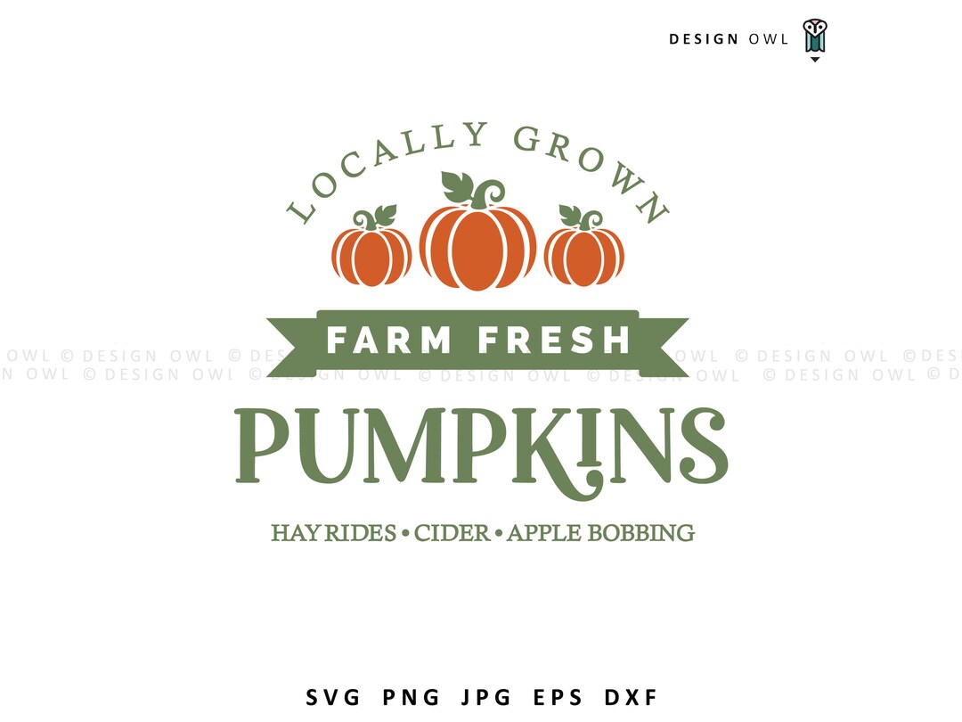 Pumpkin Patch Sign SVG, Farm Fresh Pumpkins, Farmhouse SVG File ...