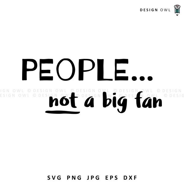 People Not a Fan Svg - Etsy