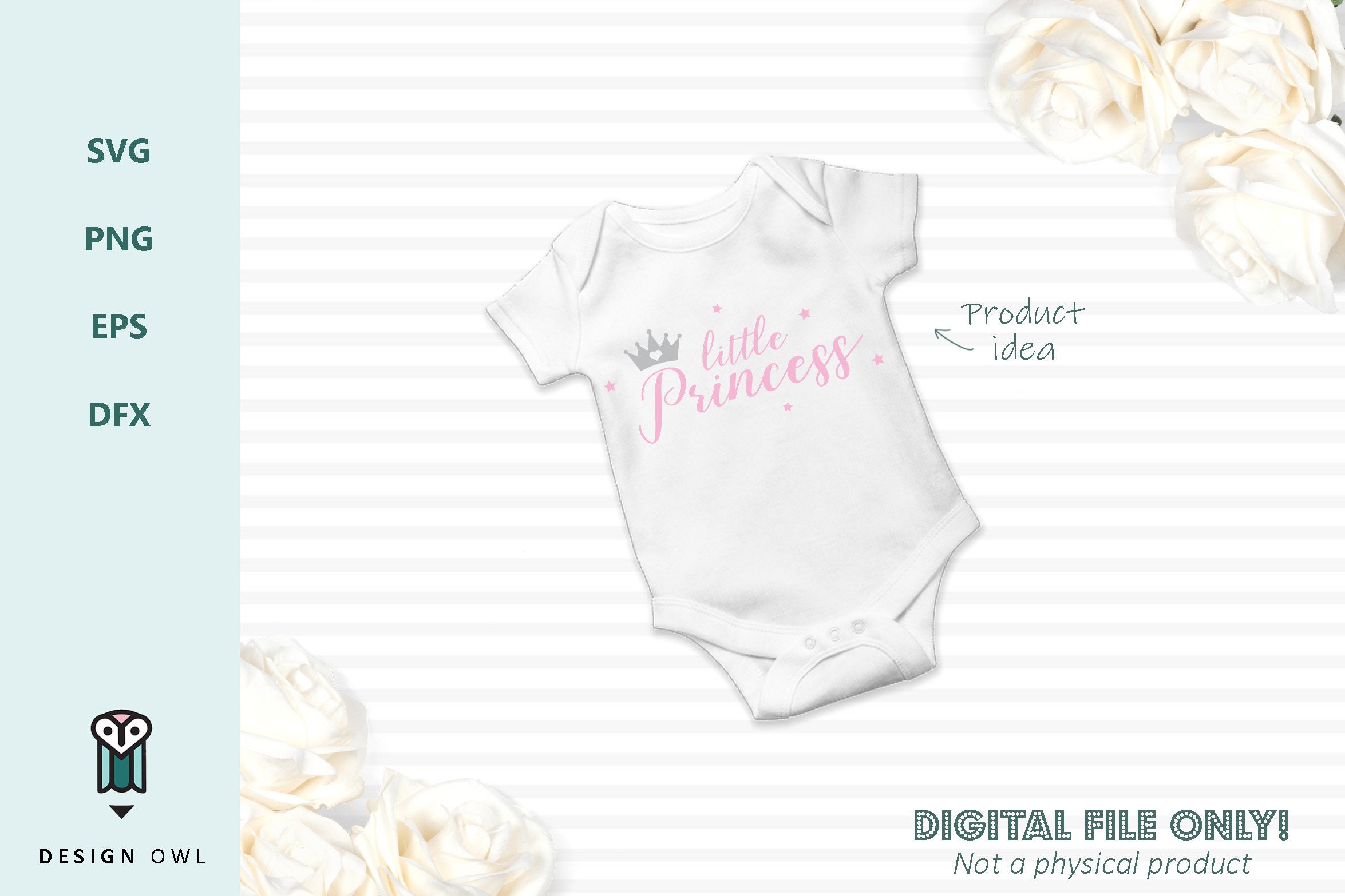 Little Prince Little Princess SVG Cut File Set Digital | Etsy