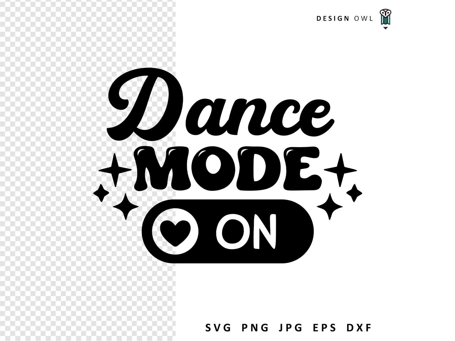 Dance Mode SVG, Dancing SVG File, Digital Download, Cut File for Cricut ...