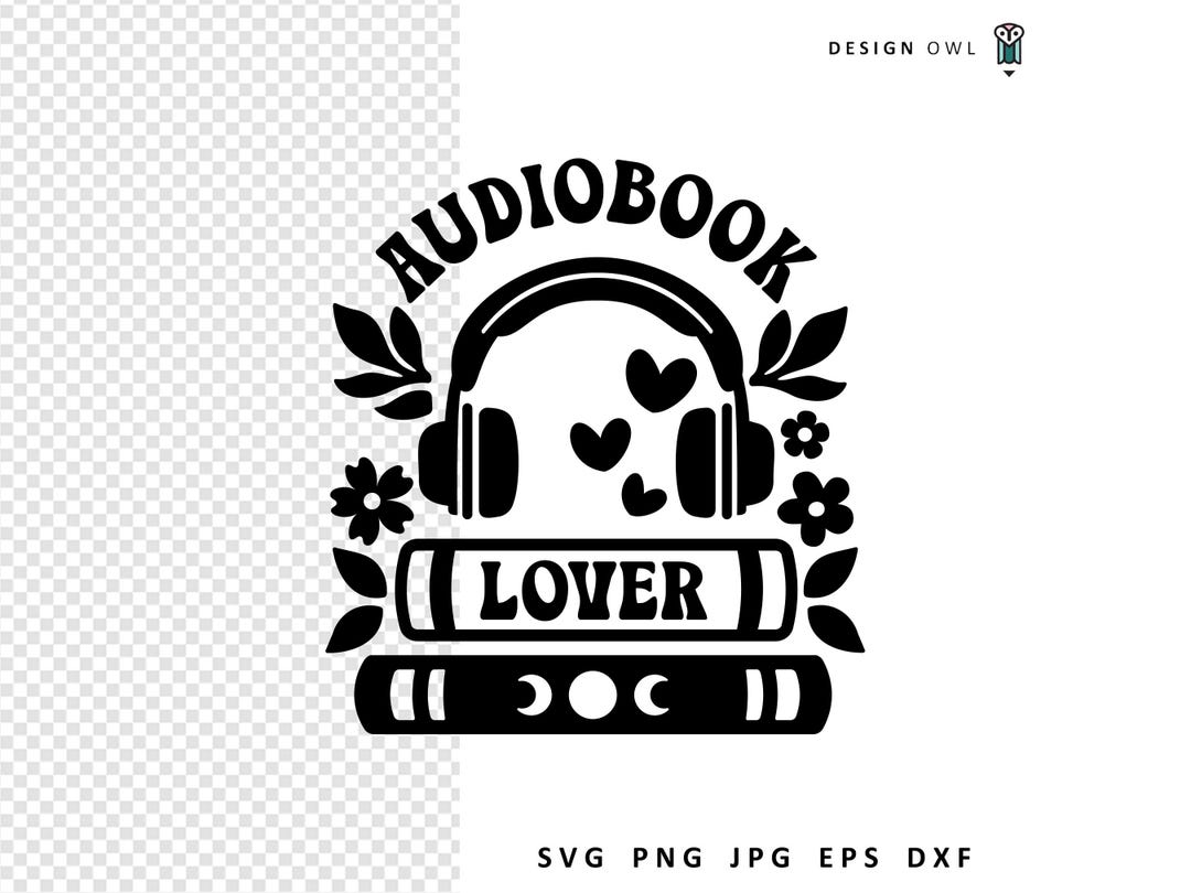 Audiobook Lover: Reading SVG File (digital Download) - Etsy