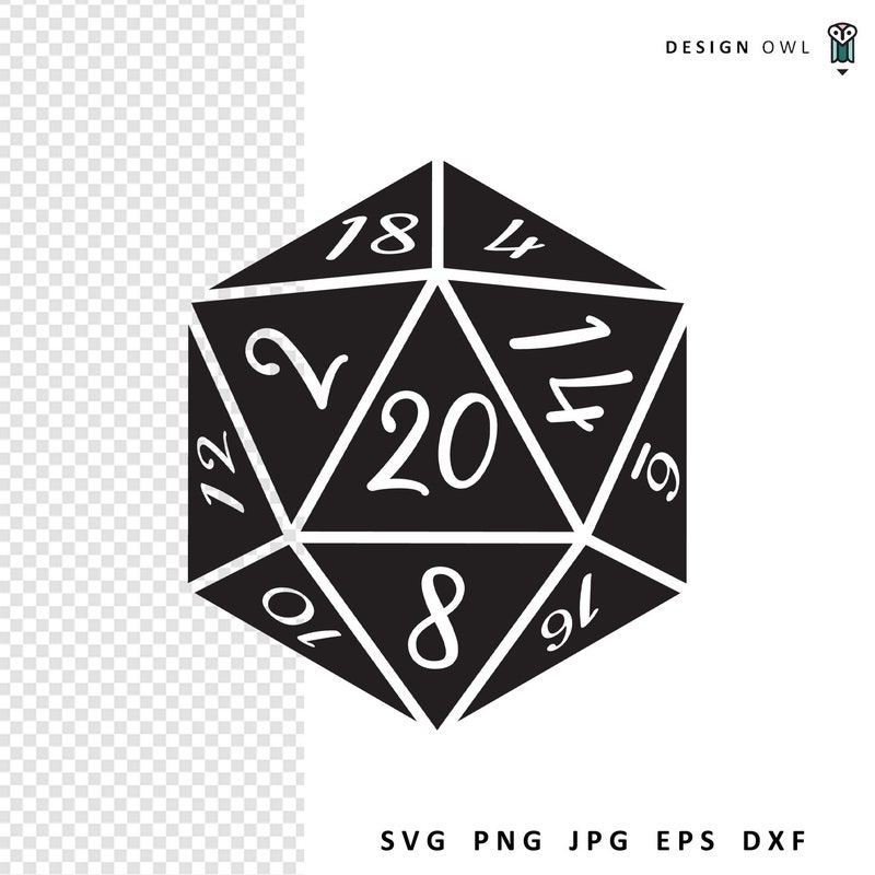 D20 Svg Cuts File - Etsy