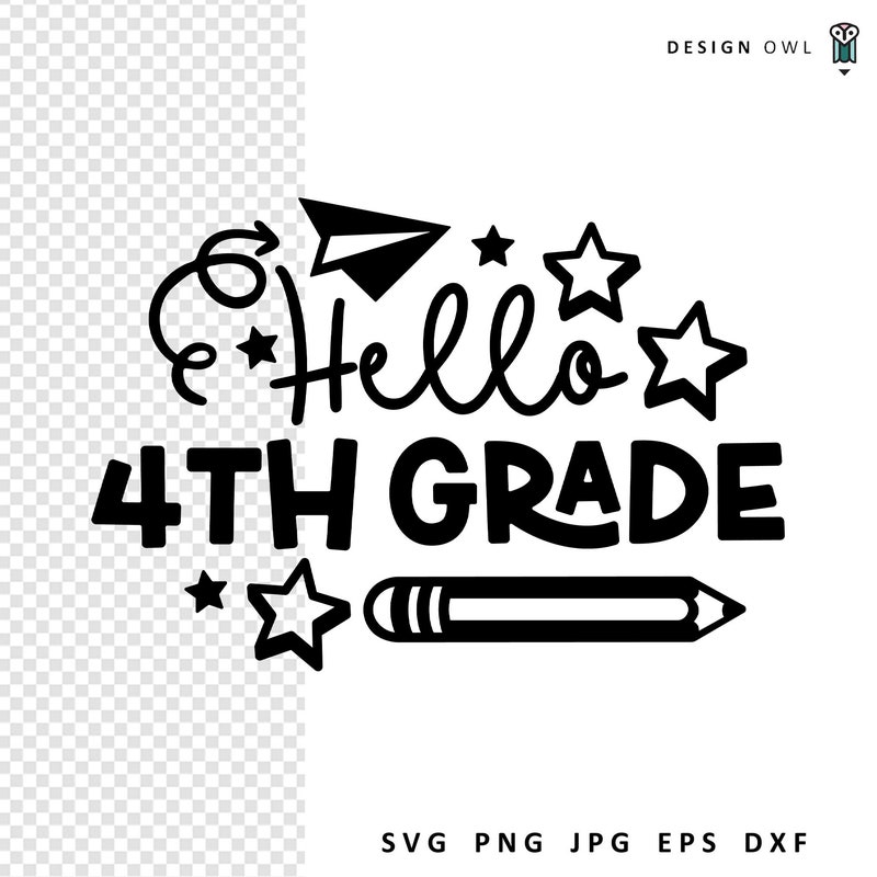 Fourth Grade Svg - Etsy