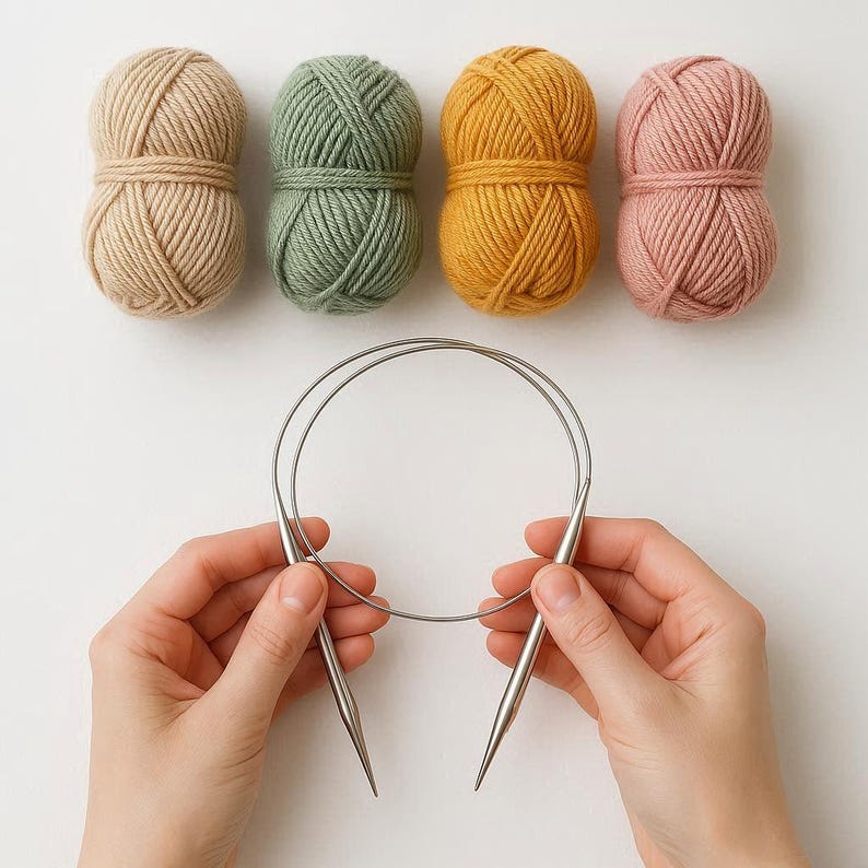 Metal Circular Knitting Needles – Smooth Finish With 60cm (23.6") Total ...