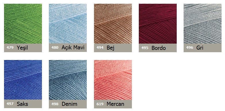 Miss Alize Mercerized Cotton Yarn for Knitting Crochet Yarn - Etsy