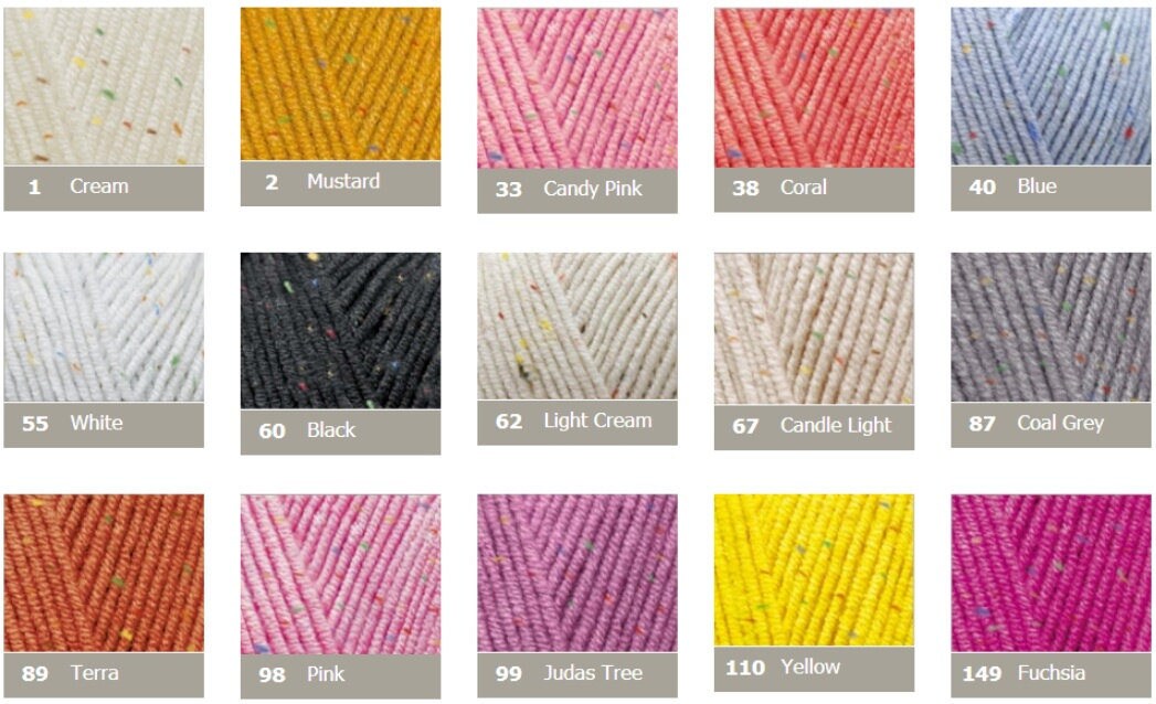 Cotton Gold Tweed Alize Design High Quality Crochet Yarn Yarn - Etsy