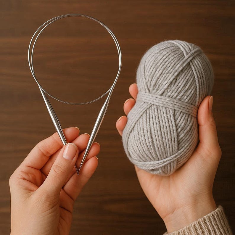 Metal Circular Knitting Needles – Smooth Finish With 60cm (23.6") Total ...