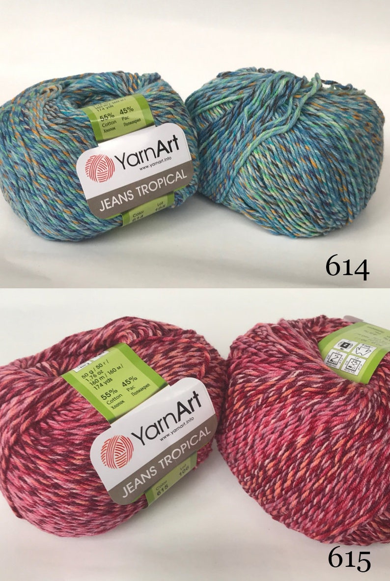 Jeans Tropical Yarn Art Crochet Yarn for Knitting - Etsy