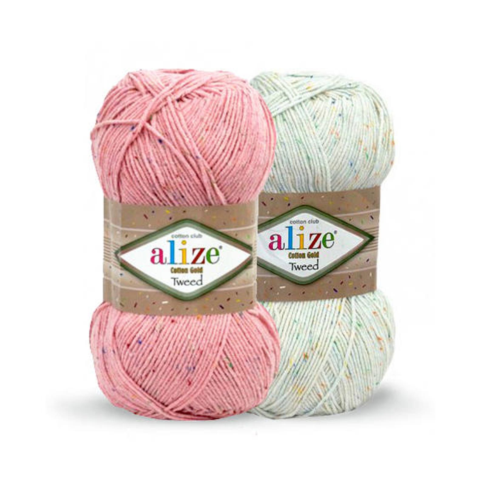 Cotton Gold Tweed Alize Design High Quality Crochet Yarn Yarn - Etsy