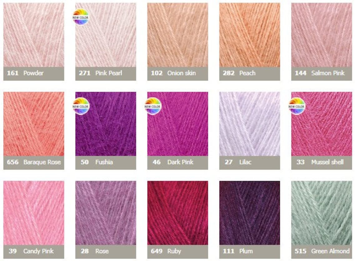 Angora Gold Alize Blend Wool Mohair Yarn Acrylic Yarn Fine - Etsy