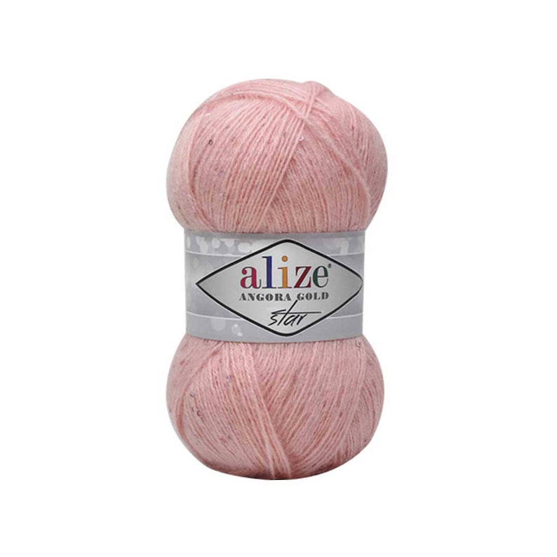 Angora Gold Star Alize Blend Wool Mohair Acrylic Yarn Fine - Etsy