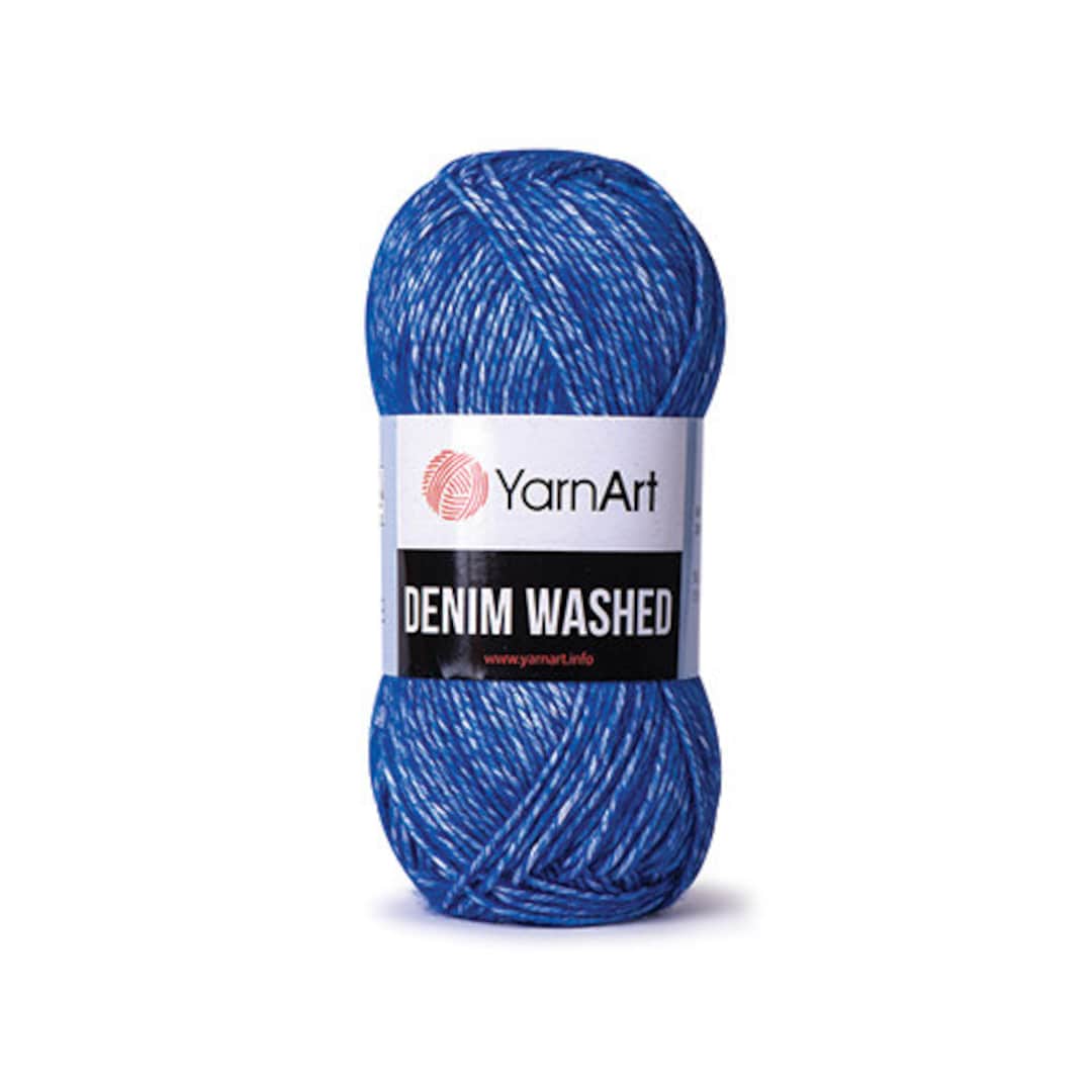Denim Washed Yarnart Crochet Yarn Soft Yarn for Knitting Hypoallergenic ...