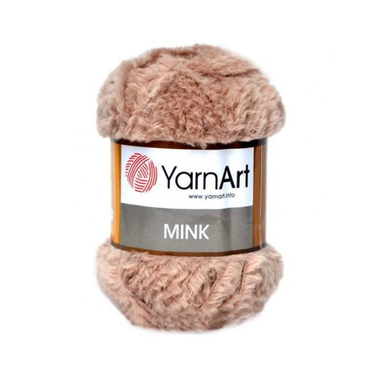 Yarnart MINK Fur Yarn Creative Yarn Hand Knit Yarn Fake Fur - Etsy