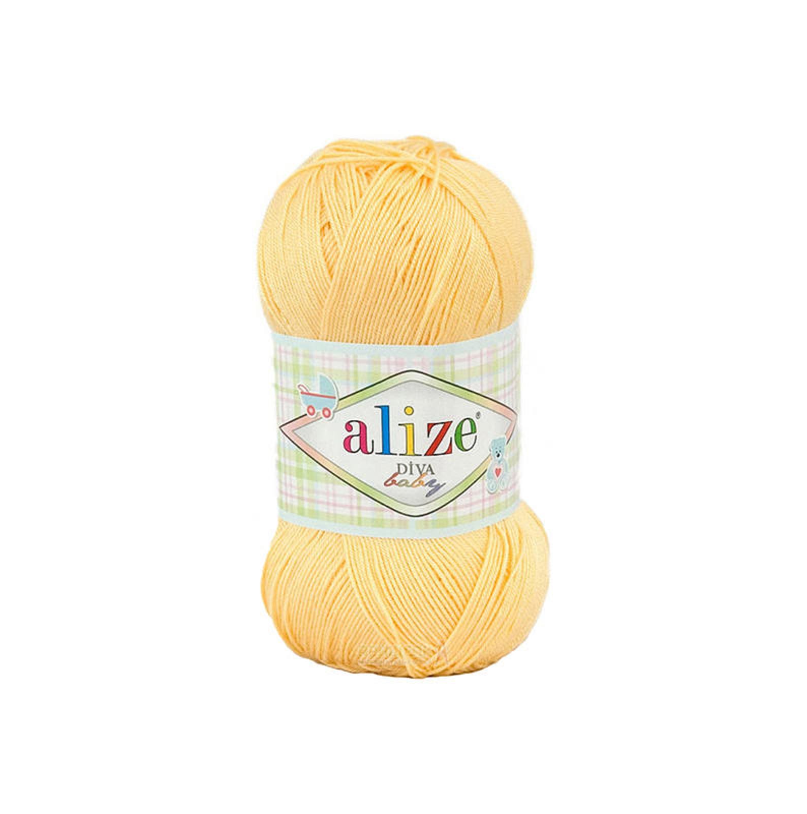 Diva Alize Baby Crochet Yarn Yarn for Knitting Yarn With Silk - Etsy