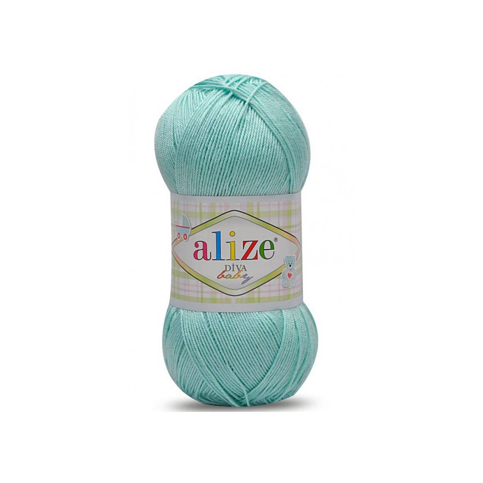 Diva Alize Baby Crochet Yarn Yarn for Knitting Yarn With Silk - Etsy