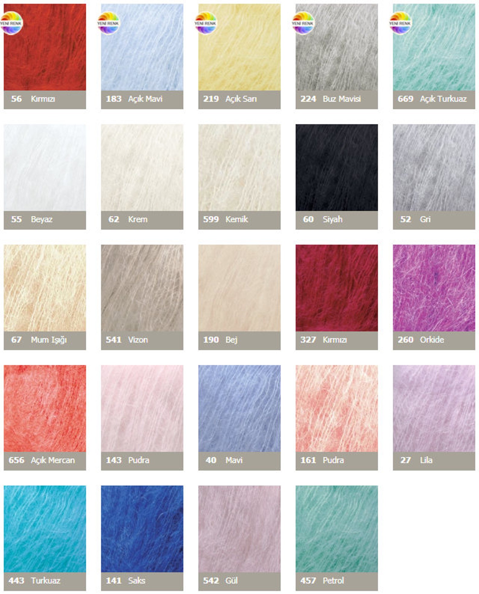 Alize Angora Kid Royal Yarn Kid Mohair Yarn Thin Yarn Angora | Etsy