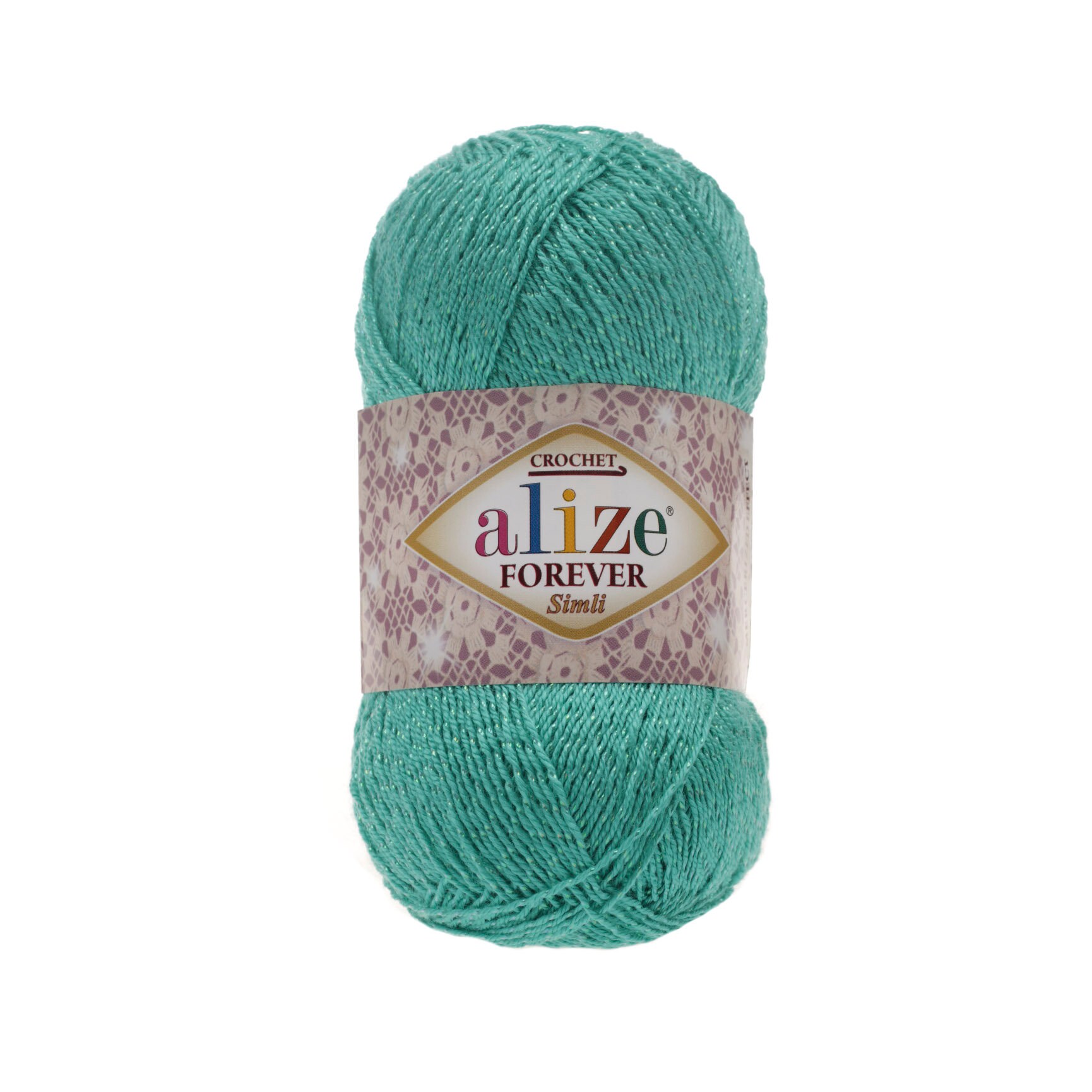 Forever Sim Alize Crochet yarn Metallic Yarn for knitting Hand | Etsy