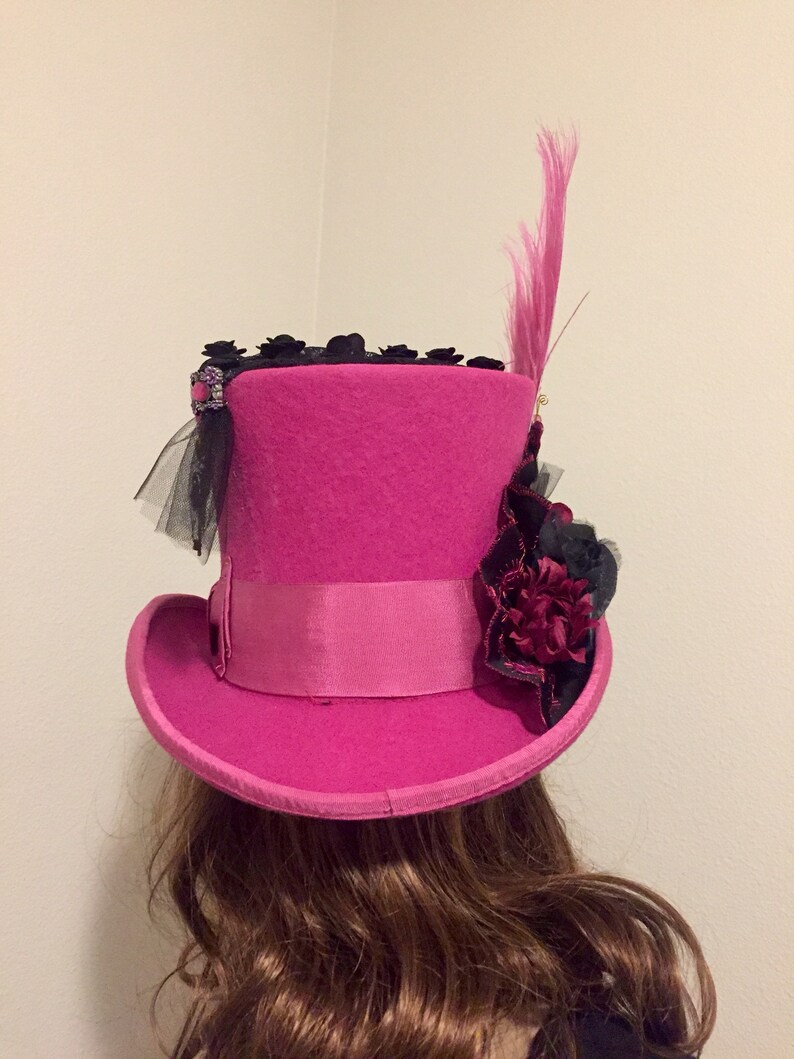 Pink Top Hat (alice in Wonderland) Size Small - Etsy