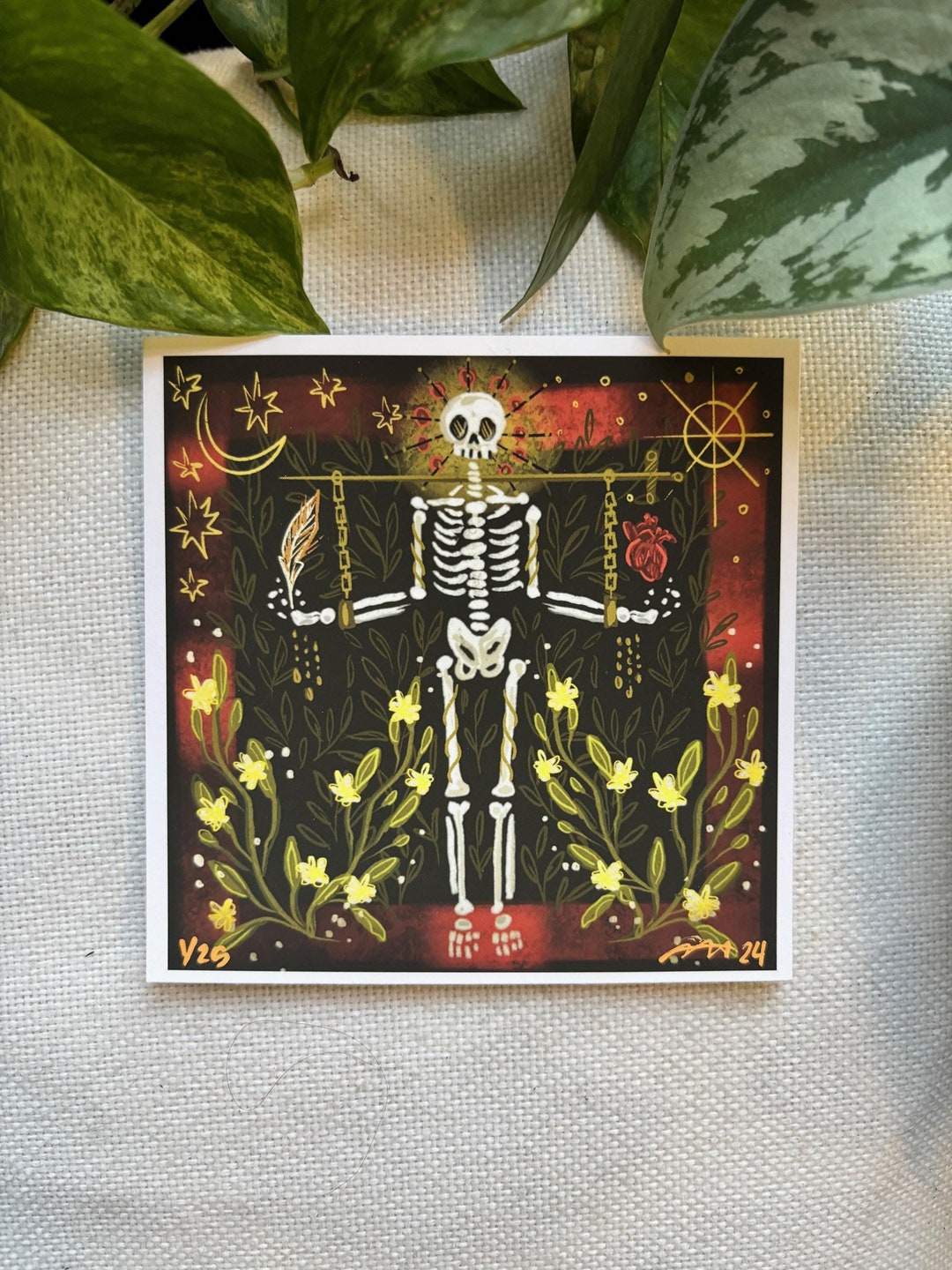 Libra - Gothic Zodiac Mini | Limited Edition Giclee Print - Etsy