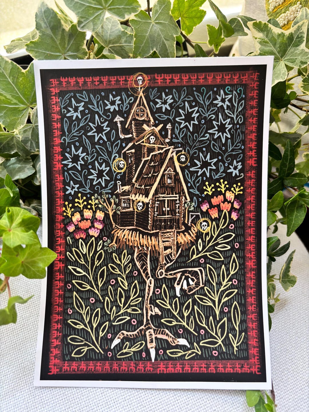 Baba Yaga's Dacha - Slavic Folk Embroidery Style 2025 Version | Limited ...