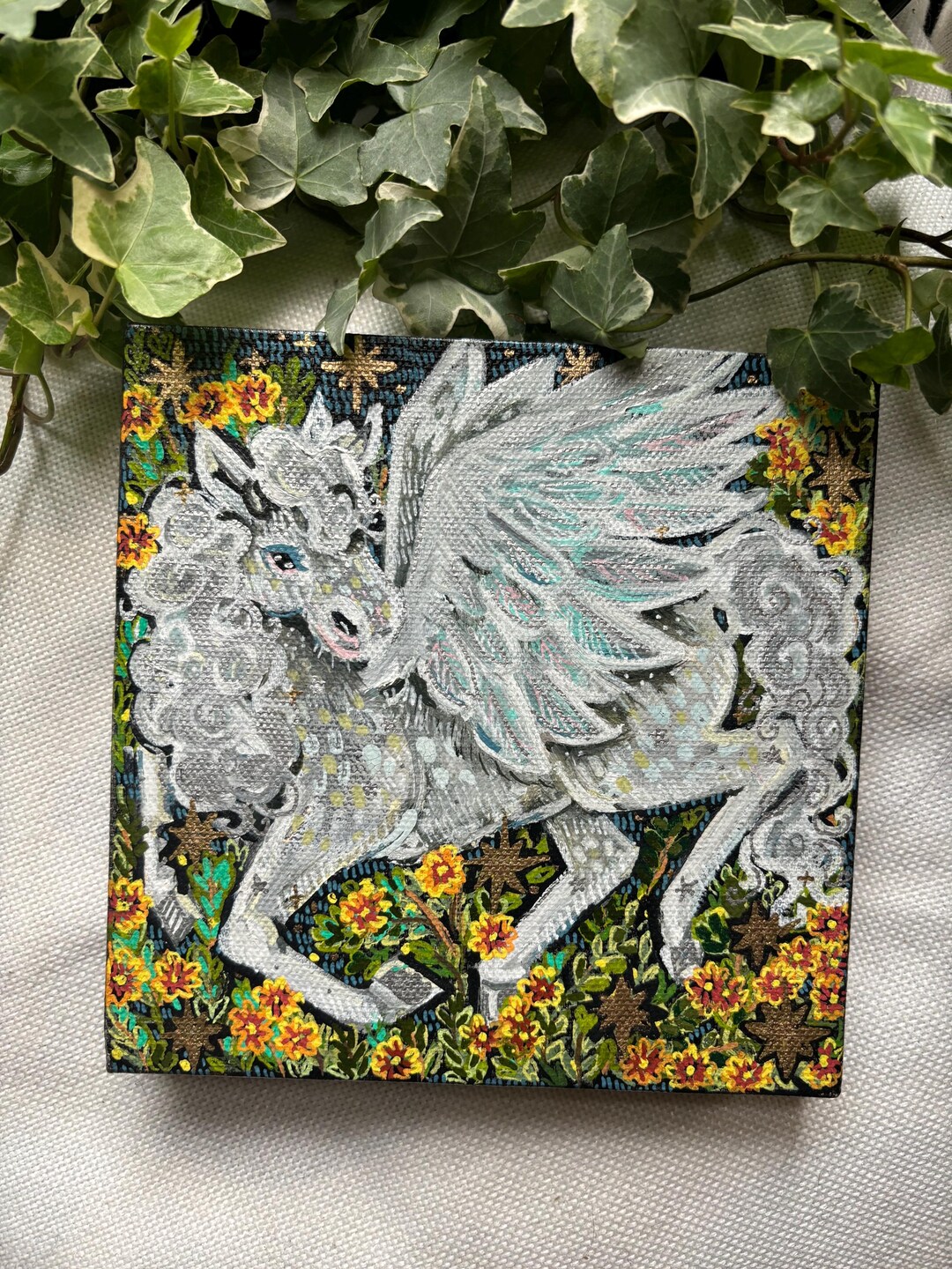 Pegasus | Original Acrylic Painting on Canvas - Etsy