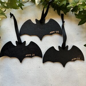 Brown Bat With Rhinestone Eyes Handpainted Wooden Folk Art Ornament - Etsy