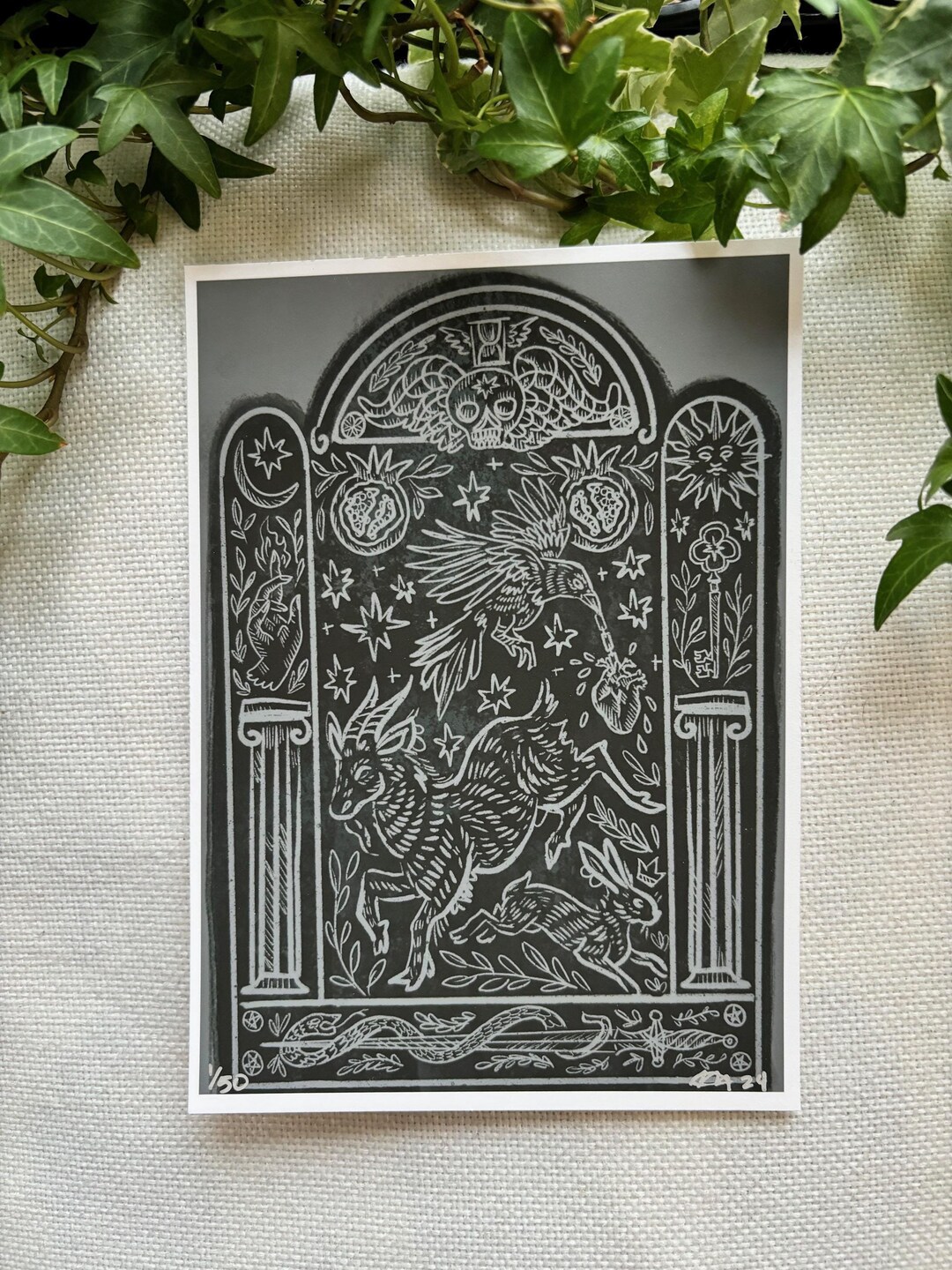 Epitaph Tombstone Limited Edition Giclee Reproduction Print of Digital ...