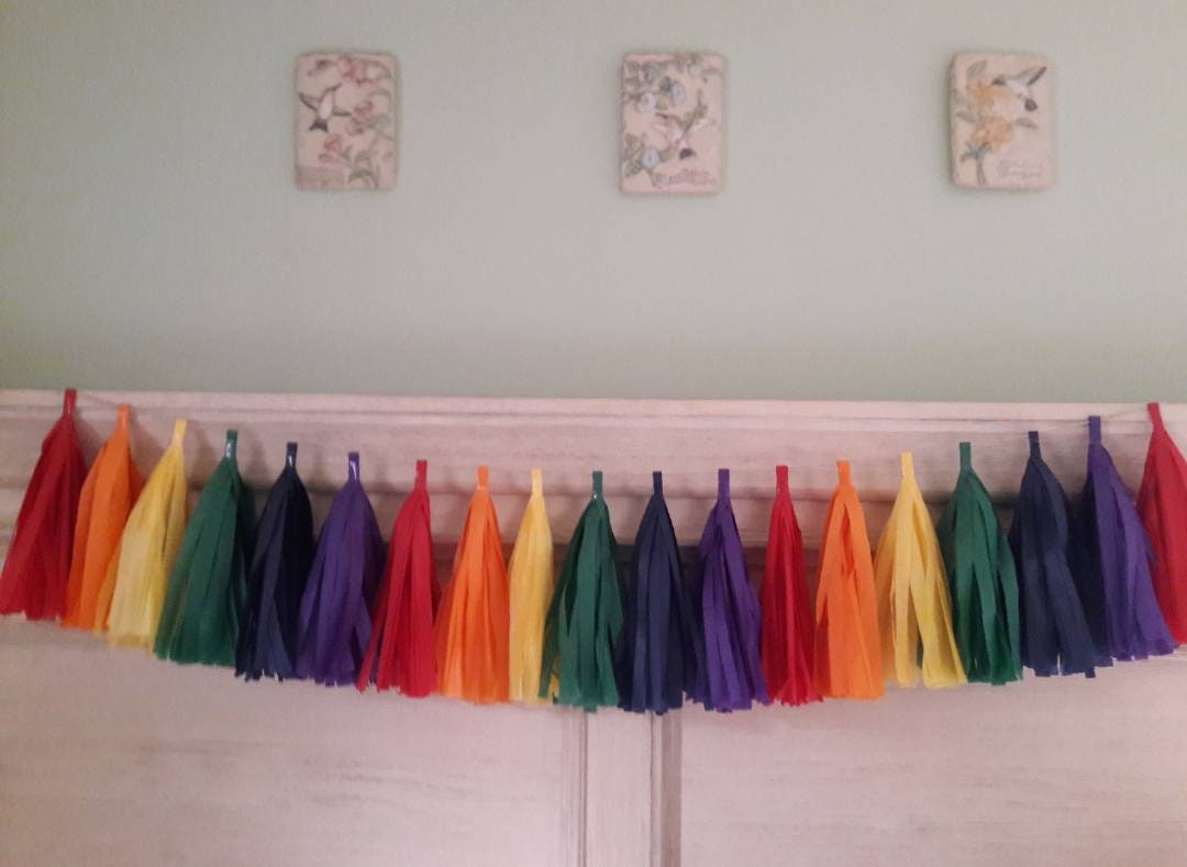 Primary Color Garland/ Birthday Party/ Classroom Decor - Etsy
