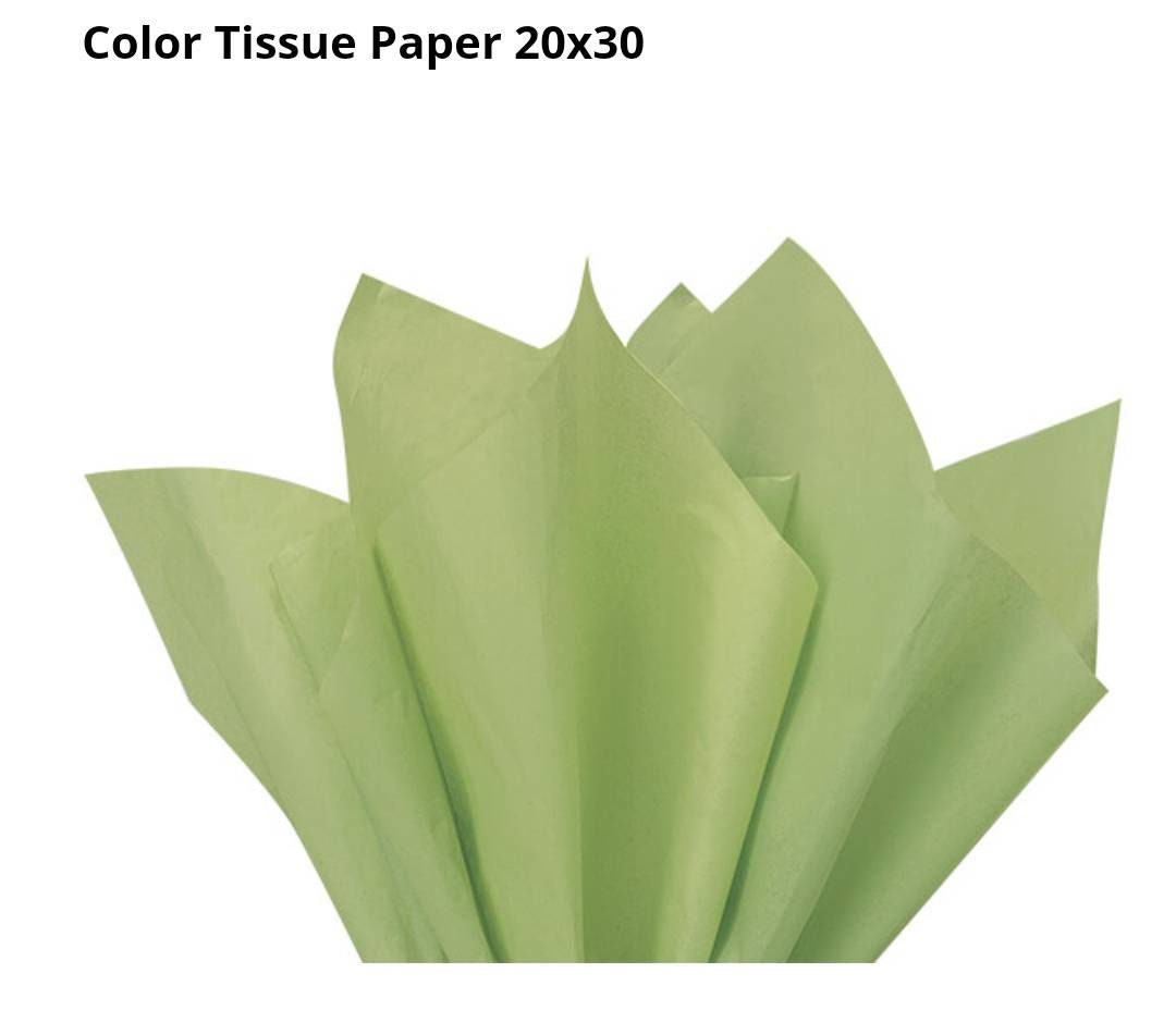 Sage Green Tissue 20"×30" Sheets (24 Sheets per Pack) - Etsy