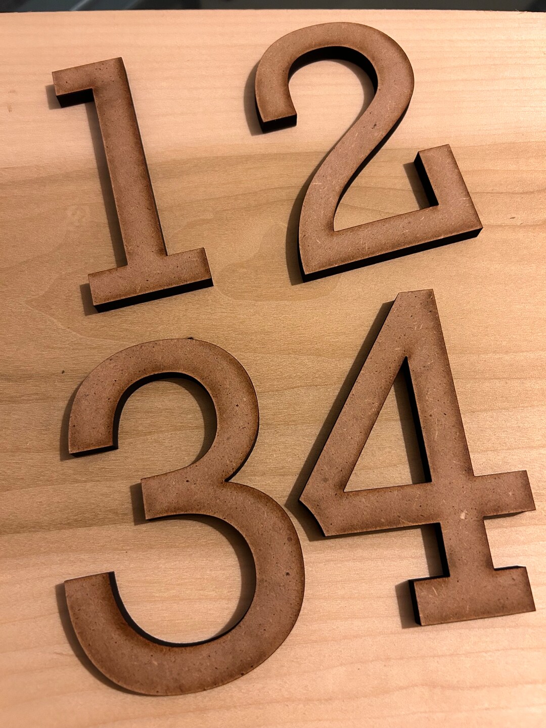 CUSTOM Numbers Unfinished Wood MDF Numbers Wall Decor Numbers, Numbers ...