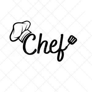 Chef Design - Digital File - Digital Download - Pdf, Svg, Jpg, Png - Etsy