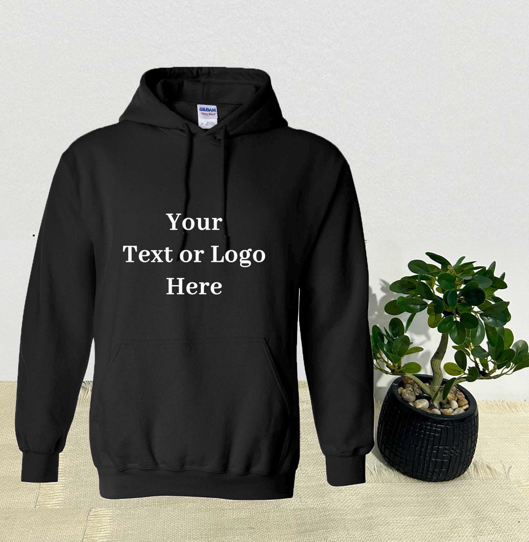 Custom Embroidered Hoodie: Personalized Text & Logo Gift - Etsy