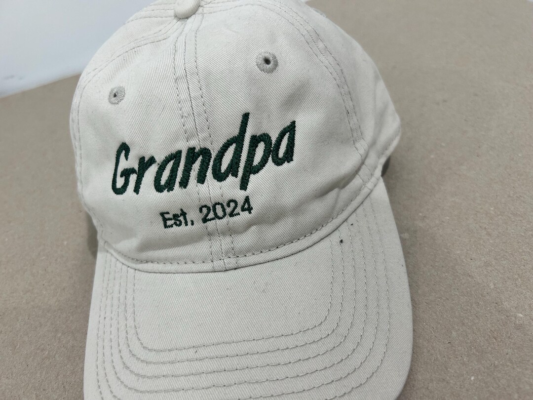 Dad Cap - Unstructured Cap - Text Only Cap - Custom Text Cap - Baseball ...