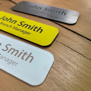 Custom Name / Logo / Title Badge Name Tag Business Name Tag / Badge ...