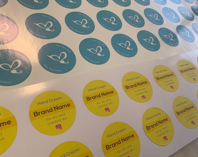 Custom Labels MATTE Finish - Product Label - Stickers - Circle Stickers ...
