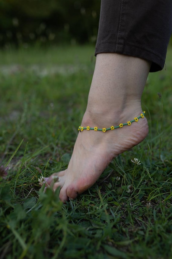 Ankle bracelet sunflower store