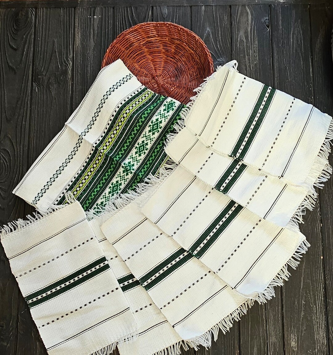 Ukrainian Towel With Napkins, Ukrainian Home Decor,linen Kitchen Towel ...