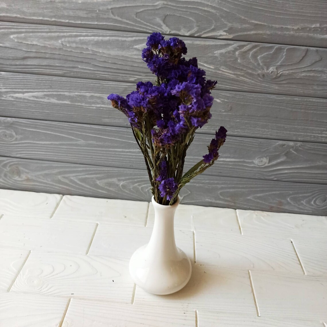 Purple Dried Staticepurple Dried Flowers Bouquetviolet Dried - Etsy